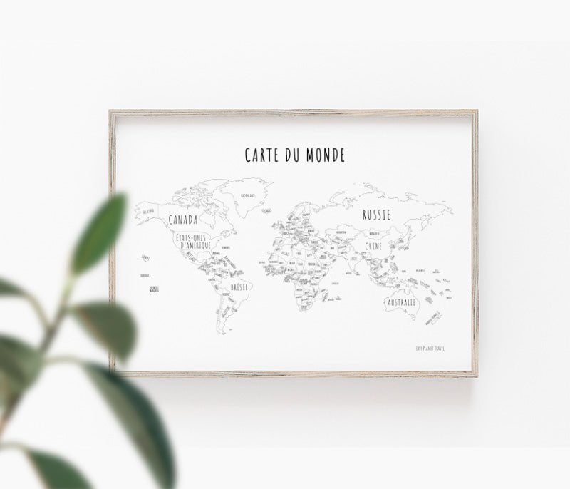 12 Ways to Draw a World Map – Easy Planet Travel