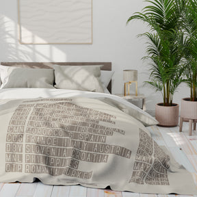 Custom Airport Codes Throw Blanket – Easy Planet Travel