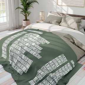Custom Airport Codes Throw Blanket – Easy Planet Travel