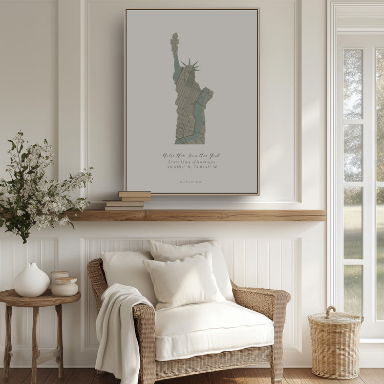 Custom Statue of Liberty Map – Easy Planet Travel
